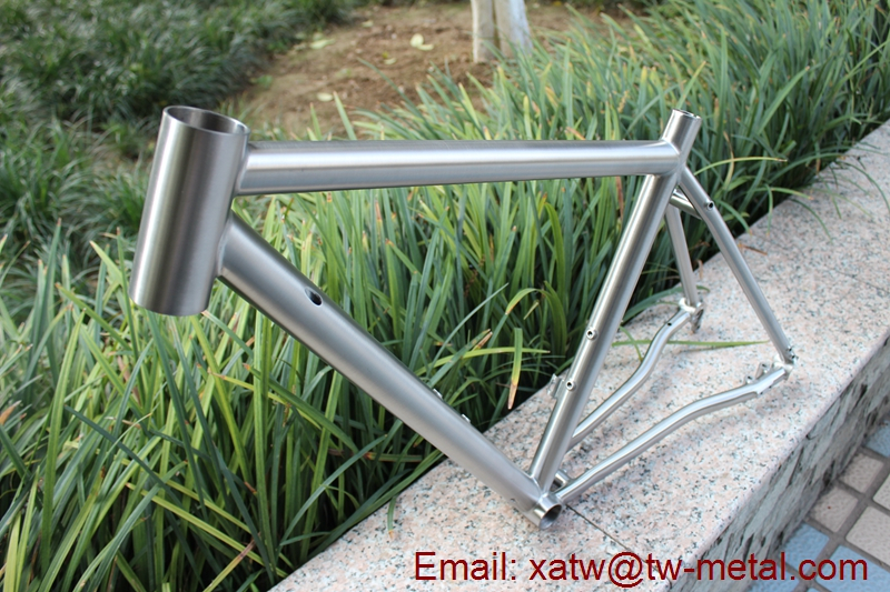 titanium gravel bike frame with inner line routing - Buy titanium ...